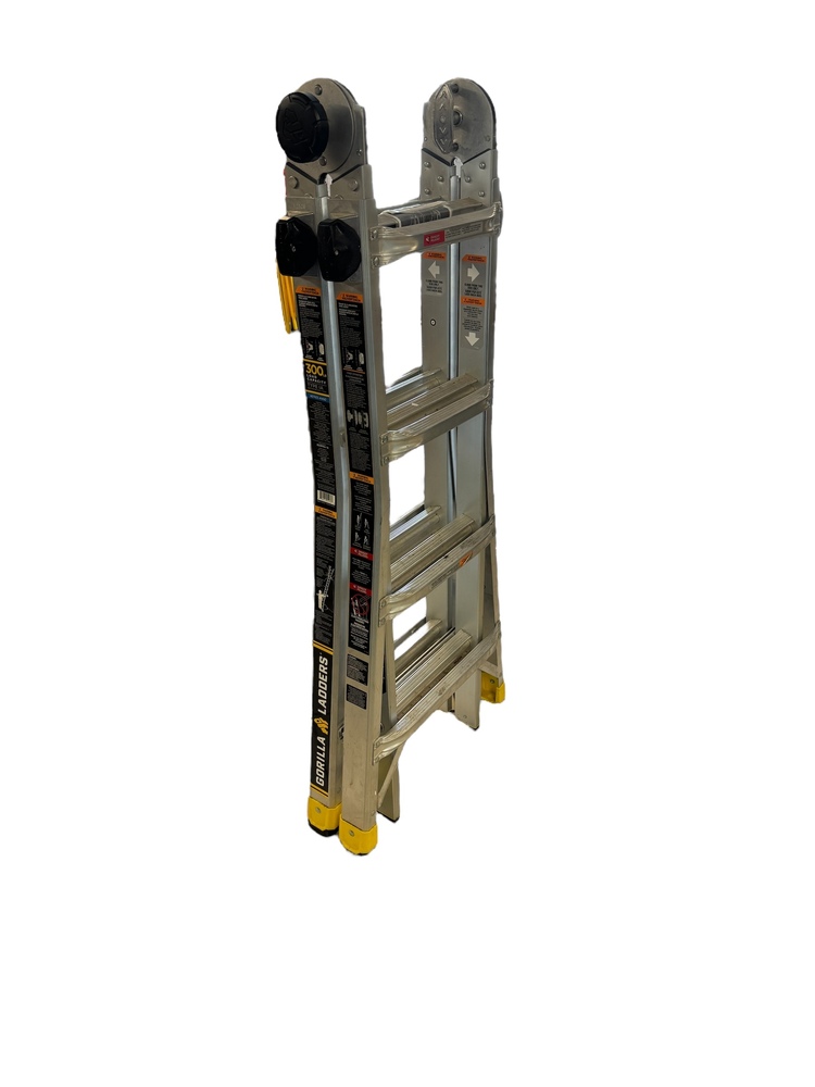 Gorilla 18 ft Reach MPXA Aluminum Multi-Position Ladder 300 lbs Load ...
